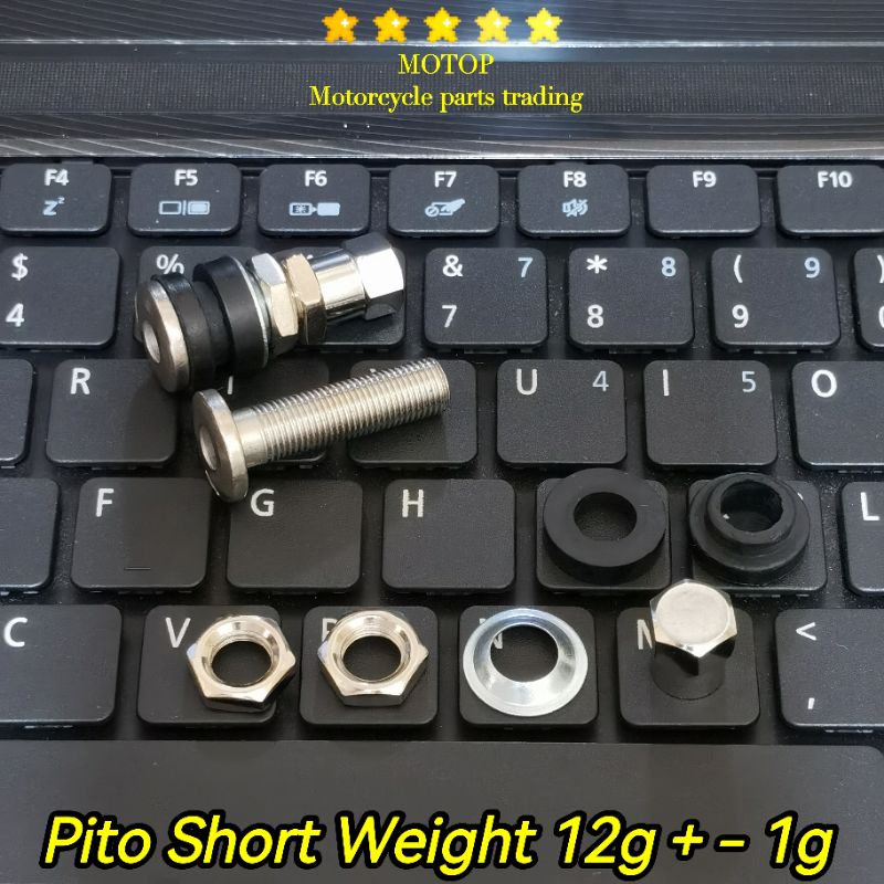 TUBELESS TIRE ALLOY PITO(SIMILAR STAINLESS) STRAIGHT DESIGN W/TIRE ...