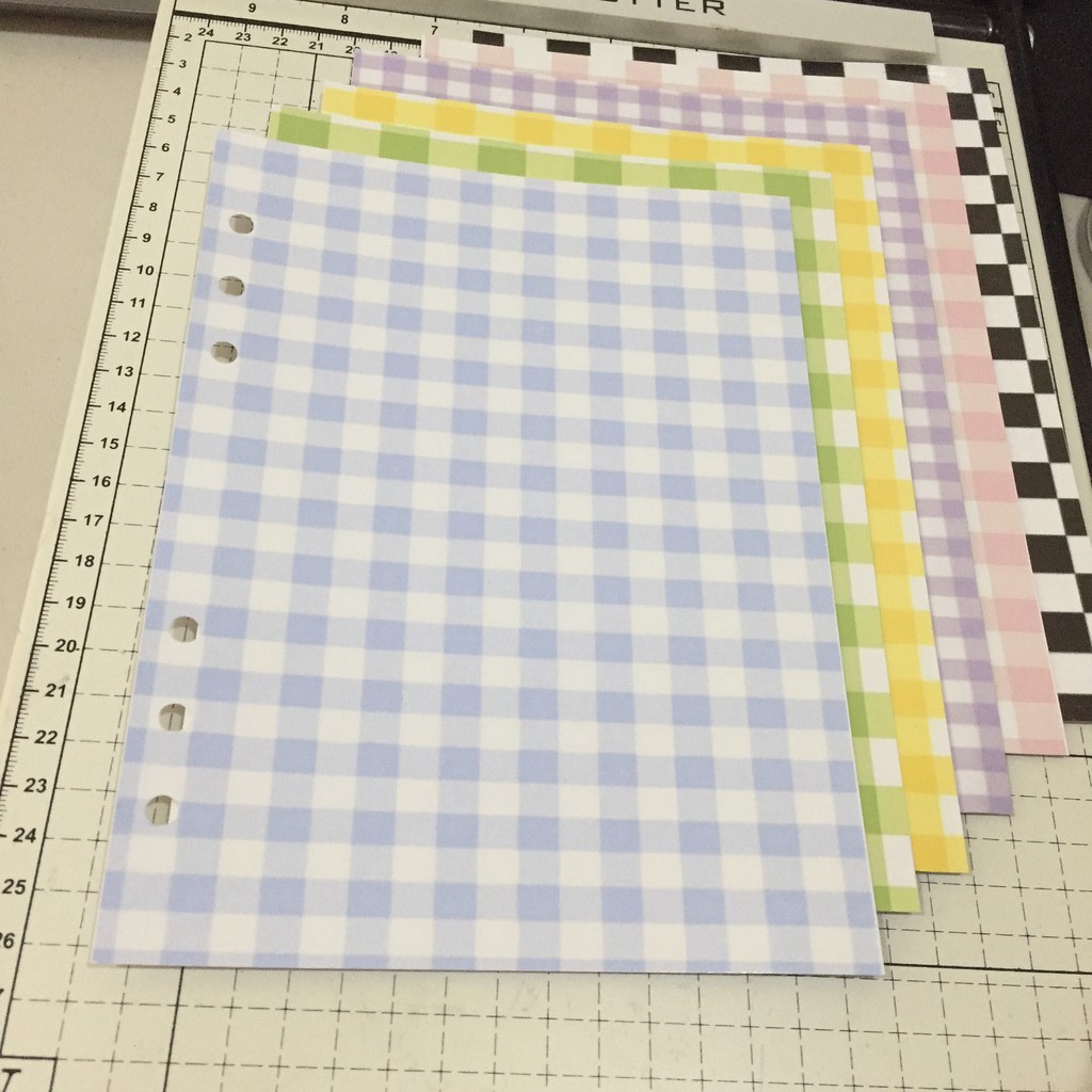 Gingham Binder Cover / Divider 5 pcs (freebies for multiple orders ...