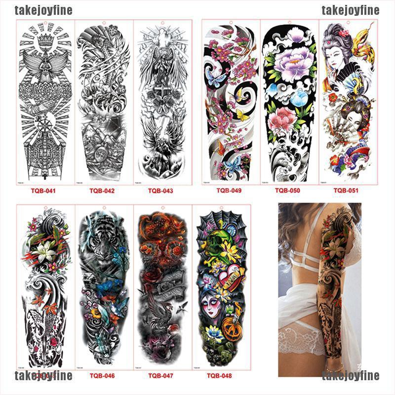 [takejoyfine] Waterproof 3D Men Arm Tattoo Temporary Tattoos Sticker ...