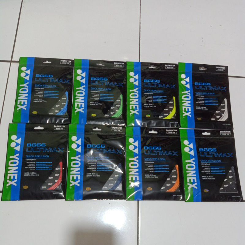 Original yonex badminton racket strings BG 66 Ultimax | Shopee Philippines
