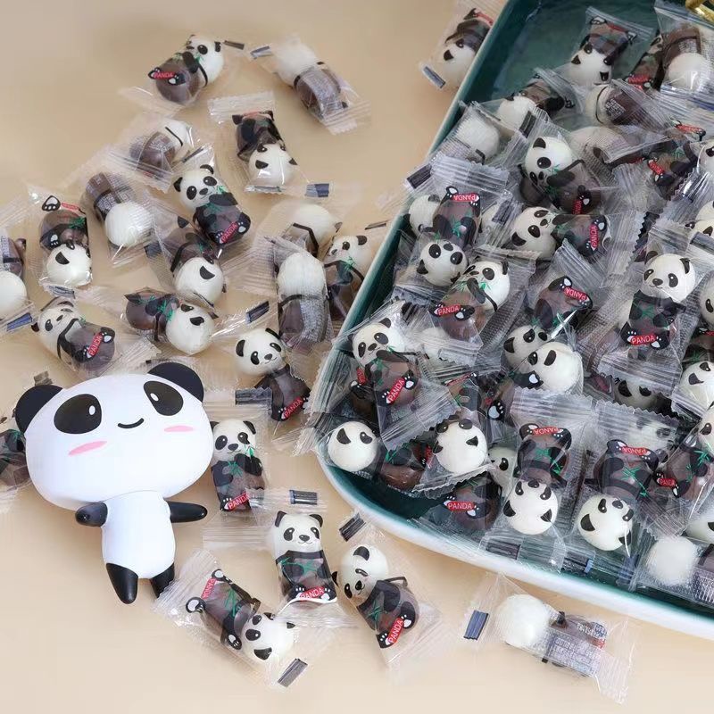 Black White Panda Melisu Sandwich Chocolate Beans Casual Nostalgic ...