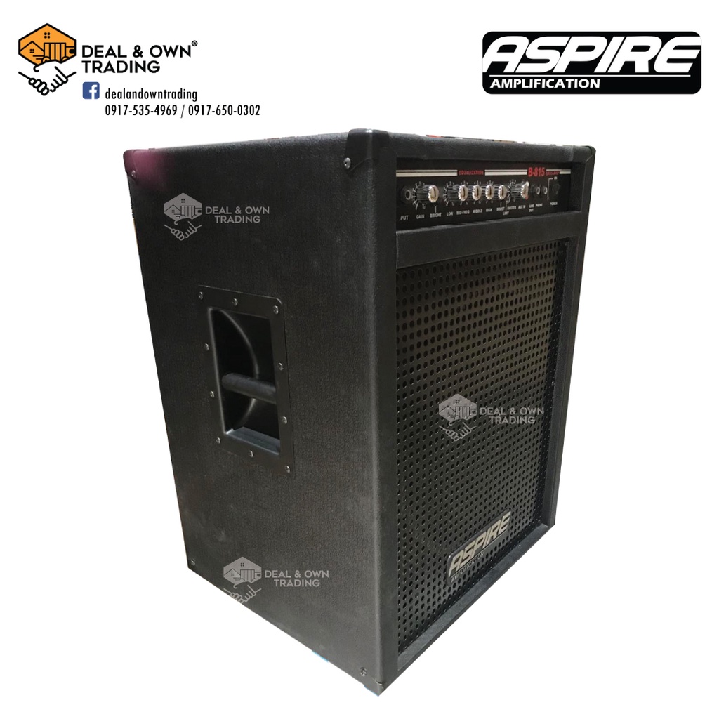 Aspire Amplifier B-815 150W Peak (100RMS) Bass Guitar | Shopee Philippines