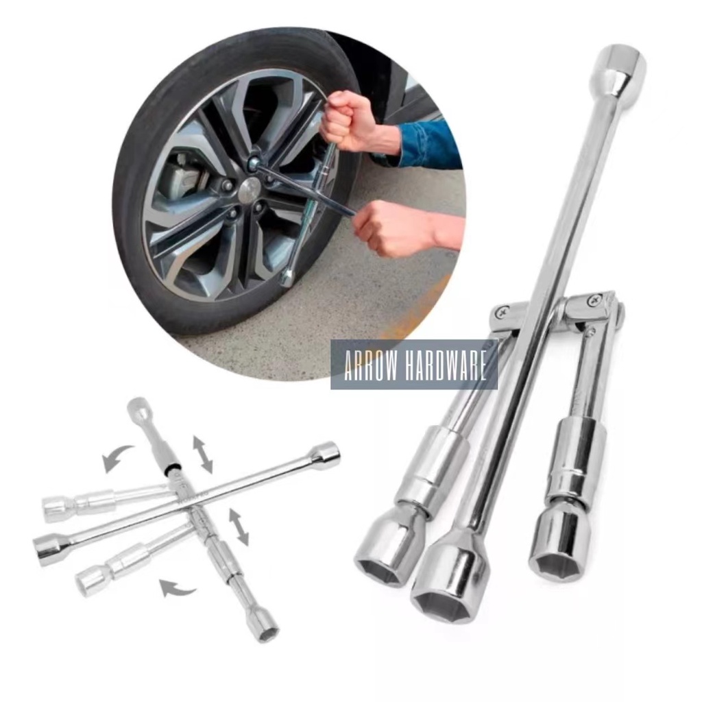 Dragon Folding Socket Wrench Cross Wrench 4 Way Car Repair Tools Tyre ...