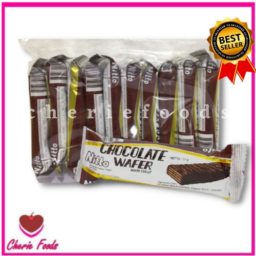 Nitto Waffer Choco Stick 17gram x 10pcs | Shopee Philippines