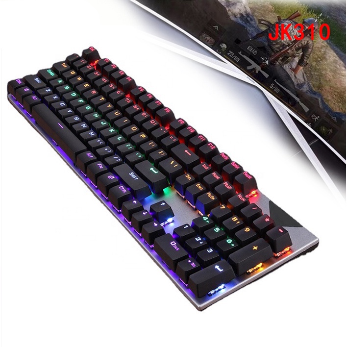 TNJ 104 Keys RGB Backlight Gaming Mechanical Keyboard JK310 | Shopee ...