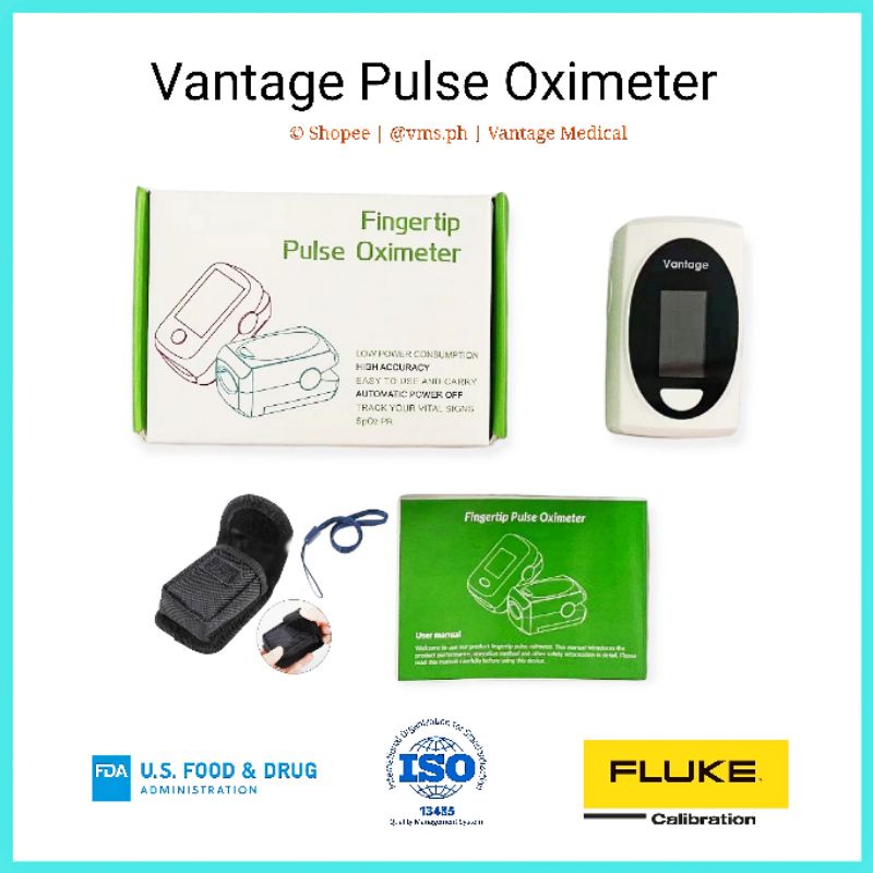 Pulse Oximeter Calibrated by Fluke Simulator USA | Shopee Philippines