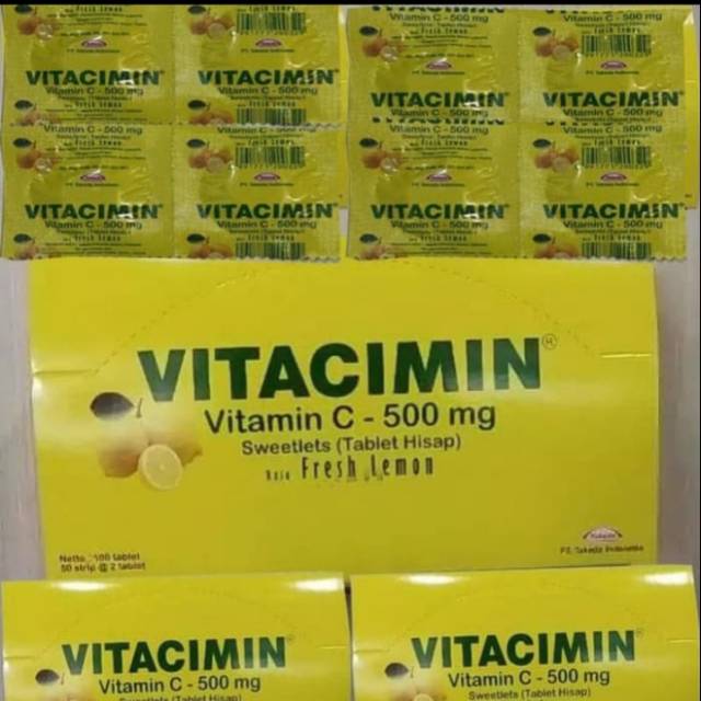 Vitamin C- 500mg Suction Tablets (1 Strip Contents 2 Tablets) | Shopee ...