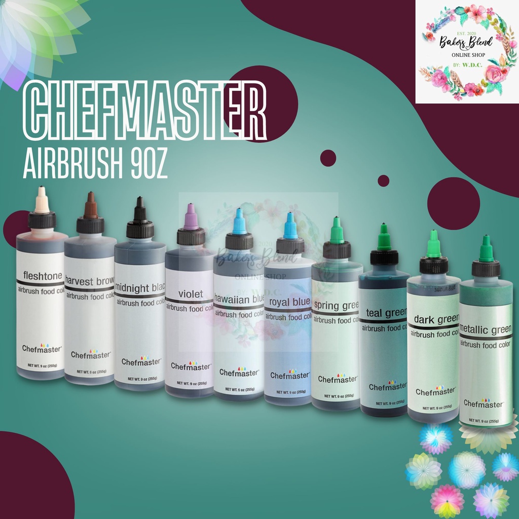 Chefmaster Airbrush Food Color 9oz | Shopee Philippines