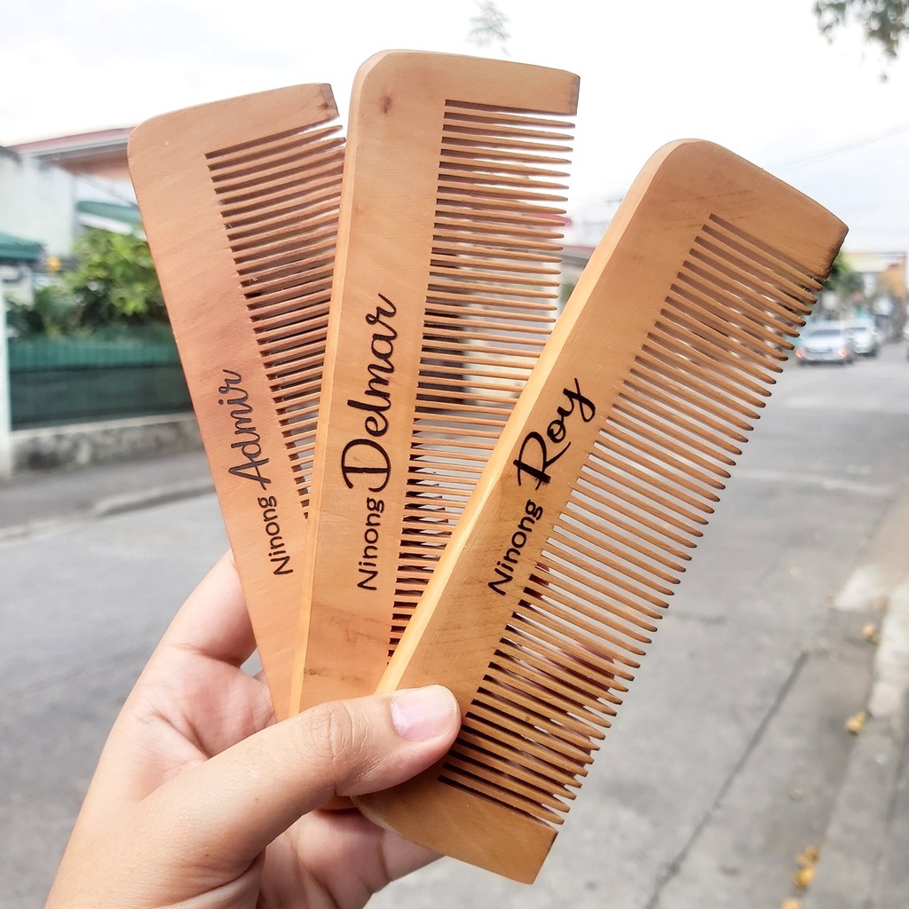 ENGRAVE SOLUTIONS - PERSONALIZED/CUSTOMIZED WOODEN HAIR COMB FOR MEN ...