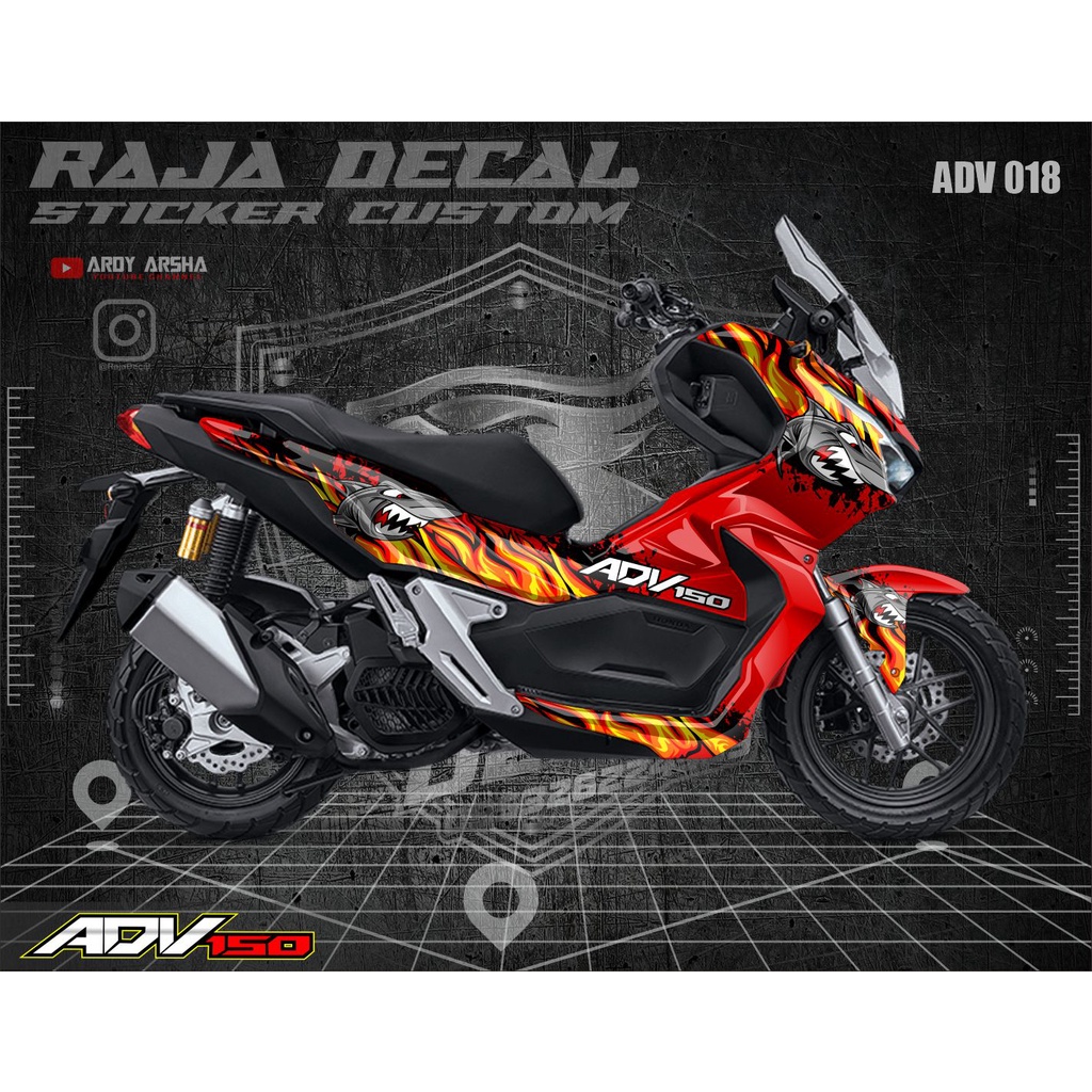 Decal Sticker Honda ADV 150 Fullbody_Sticker Dekal ADV 150 Custom ...