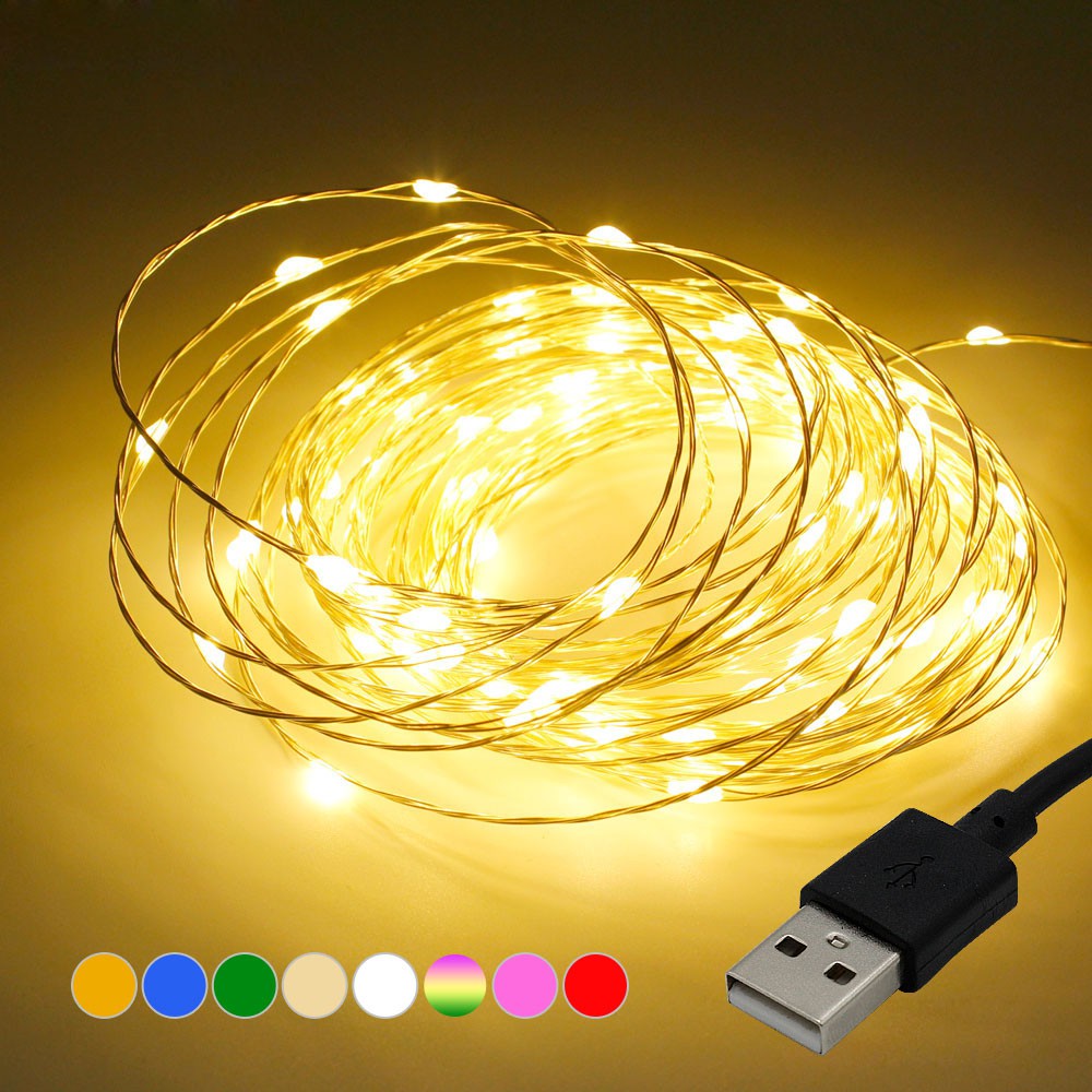 USB LED String light/2M 3M 5M 10M/Copper Wire Fairy lights/Home ...