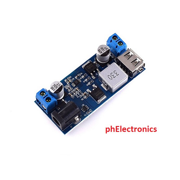 24V/12V to 5V USB Mobile Phone DC-DC Step-down Module 5V 5A buck converter | Shopee Philippines
