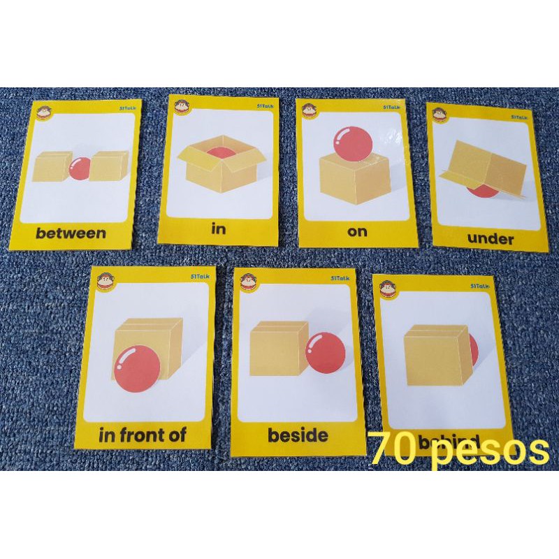 ESL Props - FLASHCARDS FOR PREPOSITION | Shopee Philippines