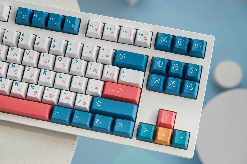 GMK PING Keycap, 134 Keys PBT Keycaps Cherry Profile DYE-SUB ...