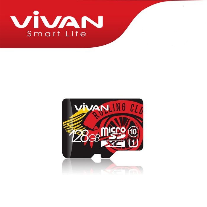 Micro SD VIVAN 128GB Memory Card Class 10 TF Card Speed 10MB/S - 5 Year ...
