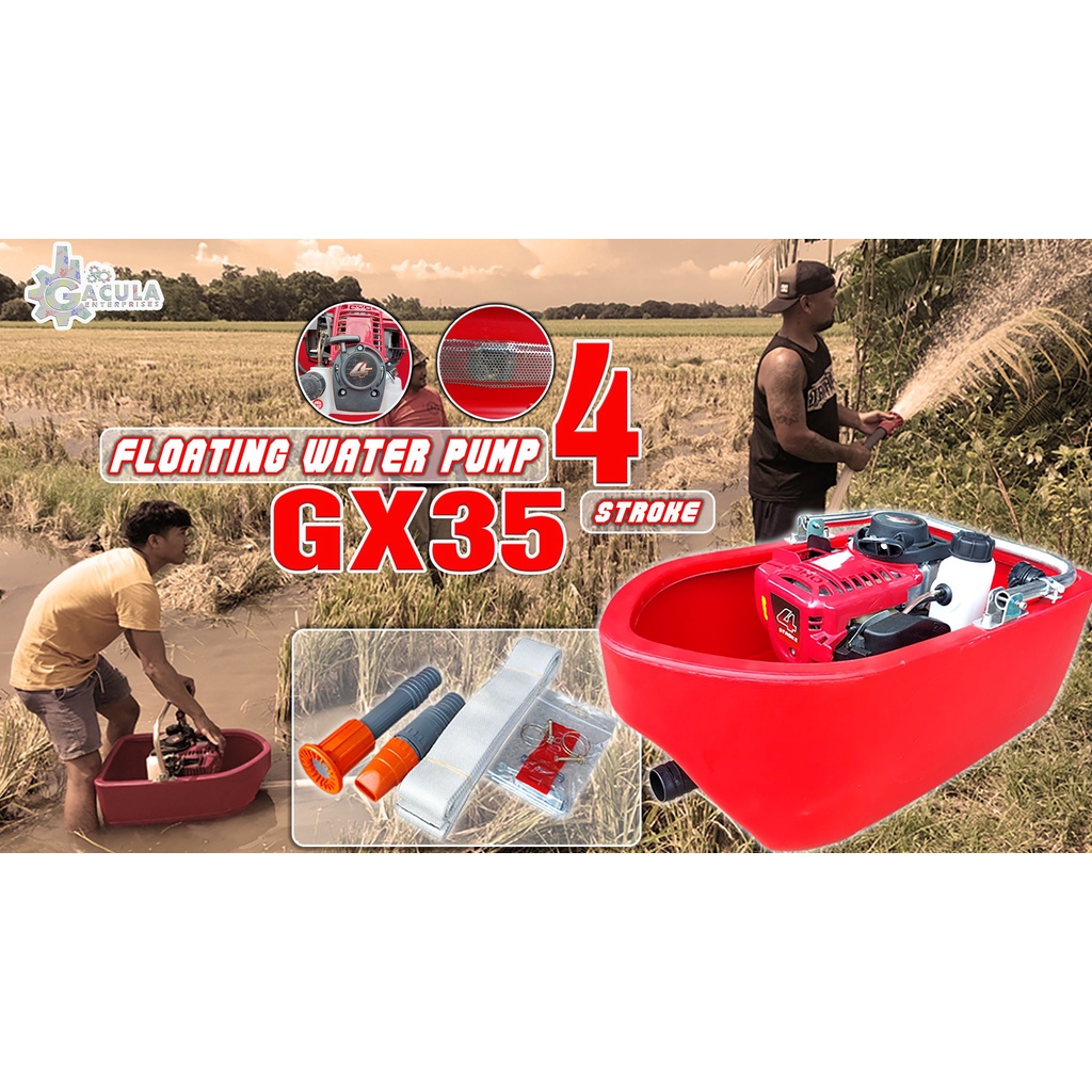 Floating Water Pump 1inch 1" High Pressure GX35 4 stroke Gasoline ...