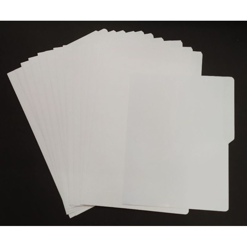 12pcs./order WHITE FOLDER (Short and Long) 11pts. | Shopee Philippines