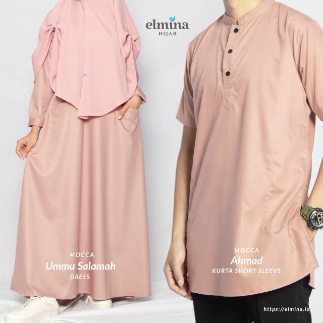 ELMINA Ummu Salamah Gamis / Dress and Koko Ahmad Kurta Couple | Shopee ...
