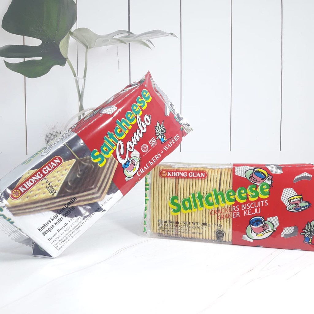 Khongguan Saltcheese (And Combo) Crackers Biscuits 200g | Shopee ...