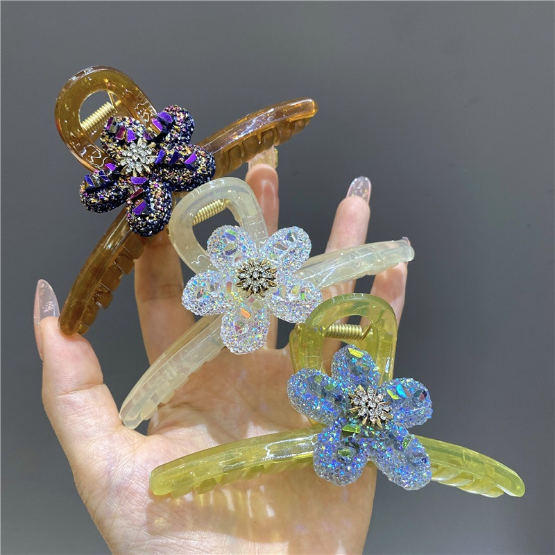 High-quality Flower Hairpin Women's Exquisite Grasping Clip Large ...