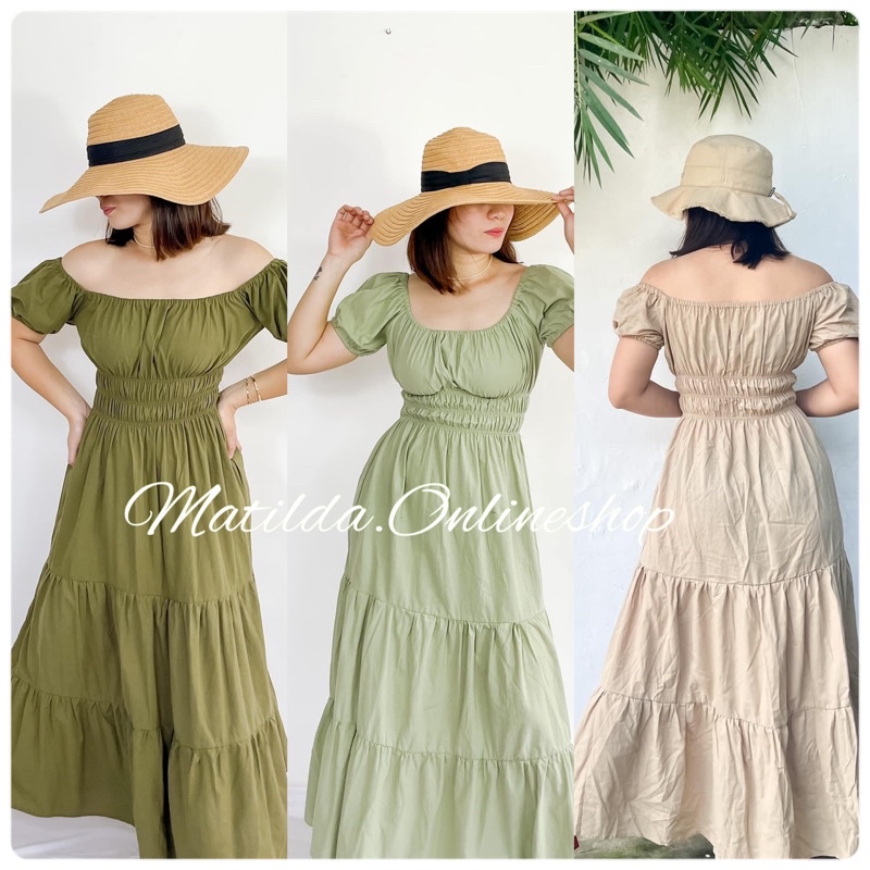 CHELSEA LINEN MAXI DRESS by matilda.clothing | Shopee Philippines