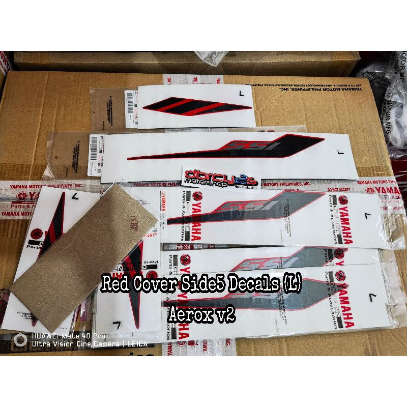 Genuine Side Cover Decals Aerox v2 | Shopee Philippines