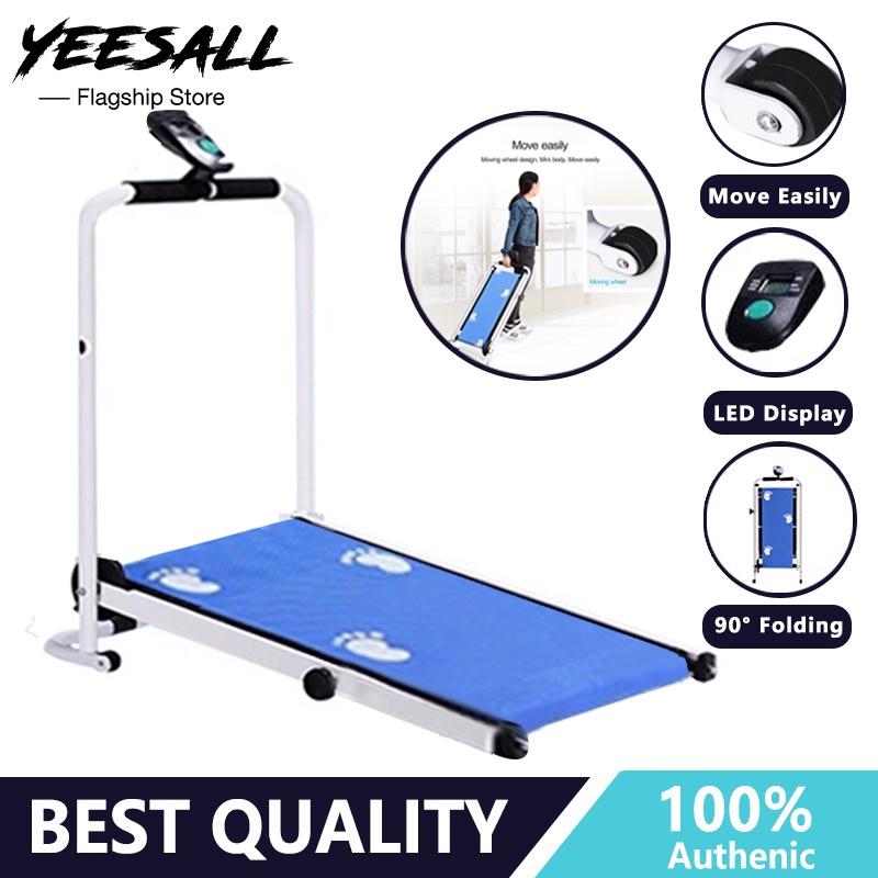 Yeesall Folding Treadmill Mechanical Walking Machine Jogging Home ...