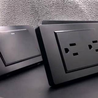 VOLLIA Black Wall Switch for Light 3/6 Pin Plug Electrical Socket ...