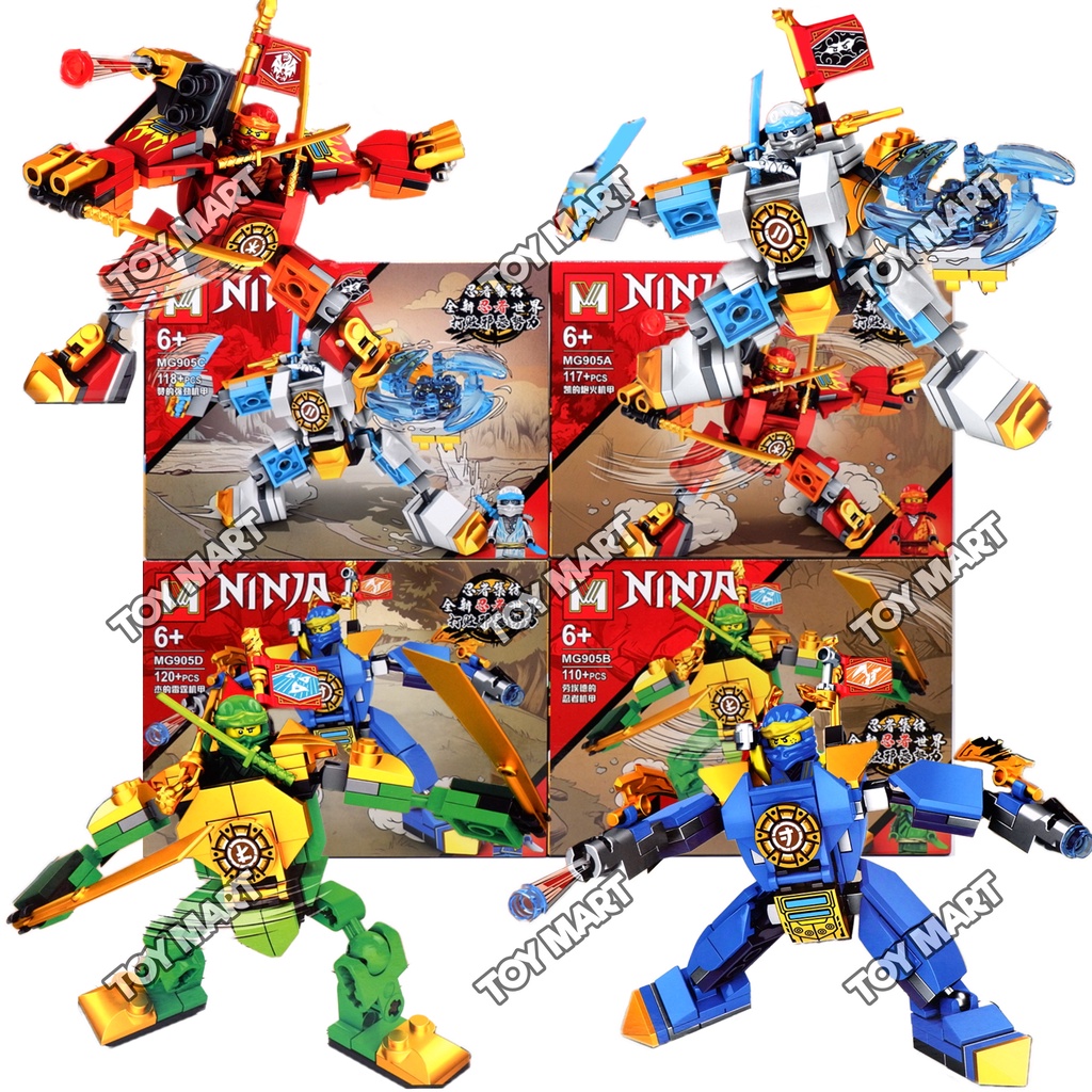 4PCS/SET Ninja Ultra Merch 4 in 1 Action Figure Famous Blocks ...
