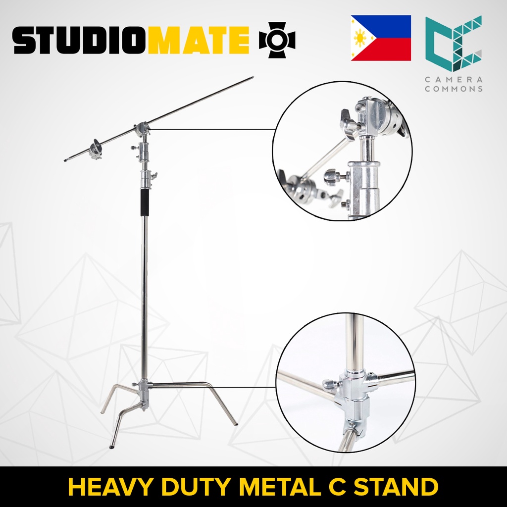 STUDIOMATE SM27 3.2M / 10.5ft Heavy Duty Studio Centry C Stand for ...