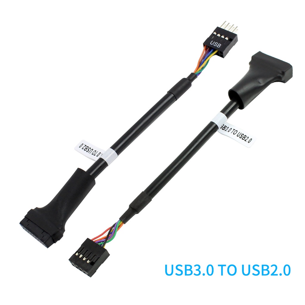 20 Pin USB 3.0 Header Female to 9 Pin USB 2.0 Male Adapter Converter ...