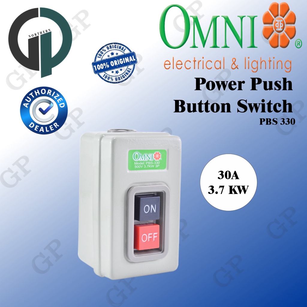 Power Push Button Switch 30A 3.7KW - PBS-330-PK - GPNorthern | Shopee ...