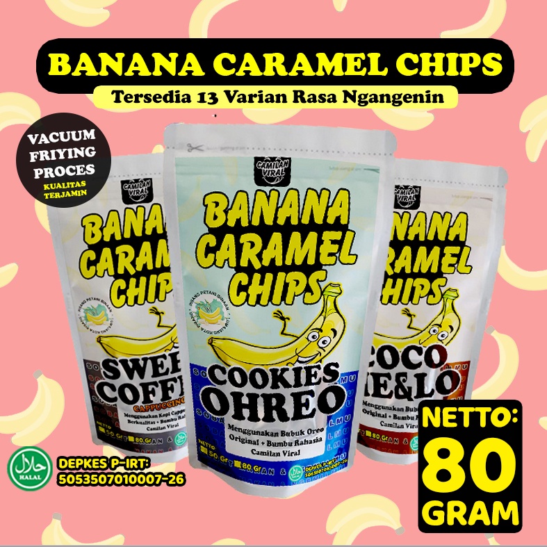 Sweet Caramel Banana Chips Weight 80 Grams - Banana Chips Caramel ...