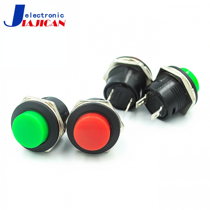 R13-507 Series Button Switch 16MM Self-Reset Round Non-Self-Locking ...