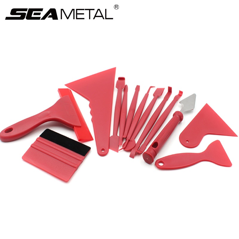 SEAMETAL Car Sticker Vinyl Wrap Film Squeegee Scraper Tools 13 Pcs Kit ...