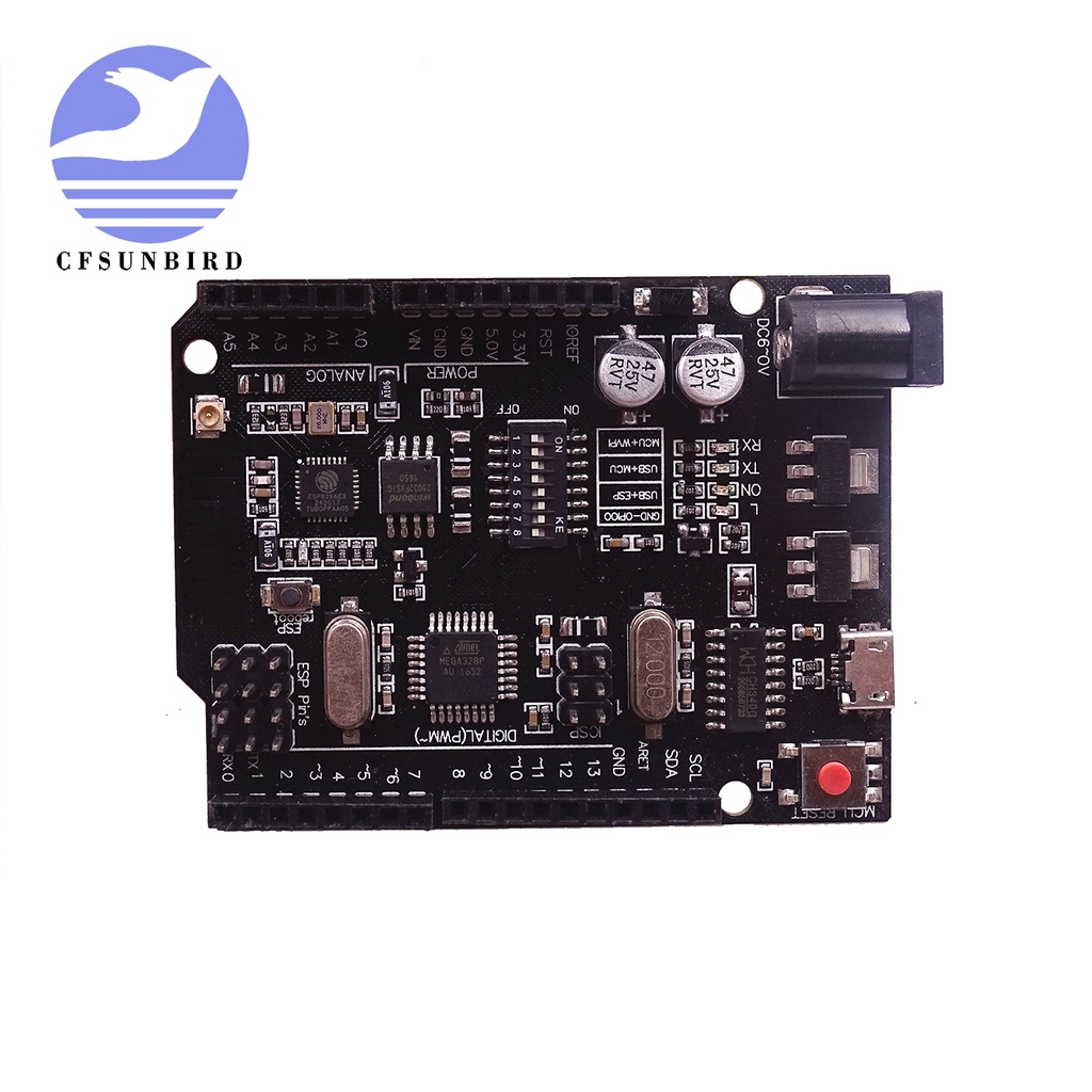 Unowifi R3 Atmega328pesp8266 32mb Memory Usb Ttl Ch340g Compatible Uno Nodemcu Wemos 