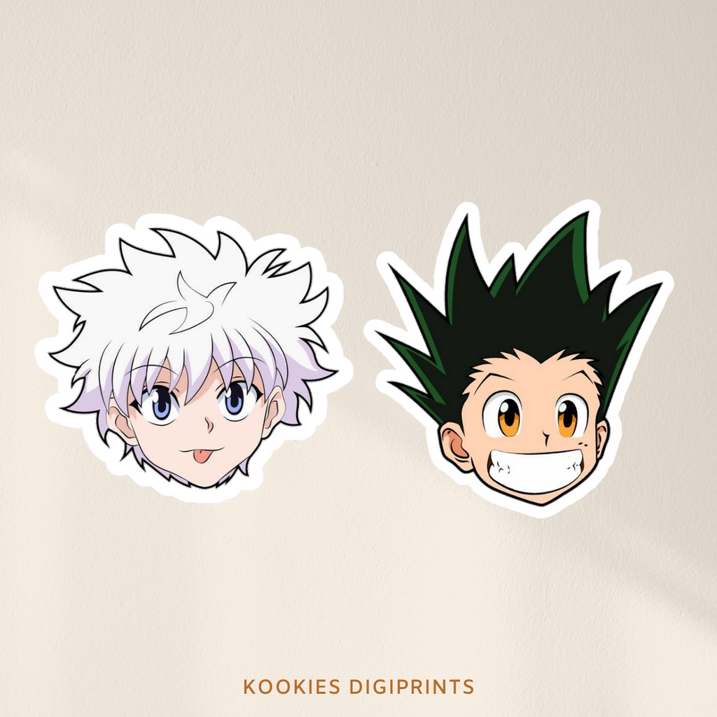 [𝐀𝐧𝐢𝐦𝐞 𝐒𝐭𝐢𝐜𝐤𝐞𝐫𝐬] Gon and Killua (Hunter x Hunter) - waterproof stickers ...