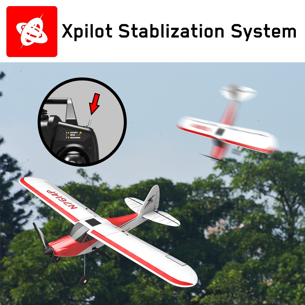 VOLANTEXRC RC plane Sport Cub 500 Parkflyer 2.4Ghz 4CH 500mm Wingspan With Xpilot Stabilization ...