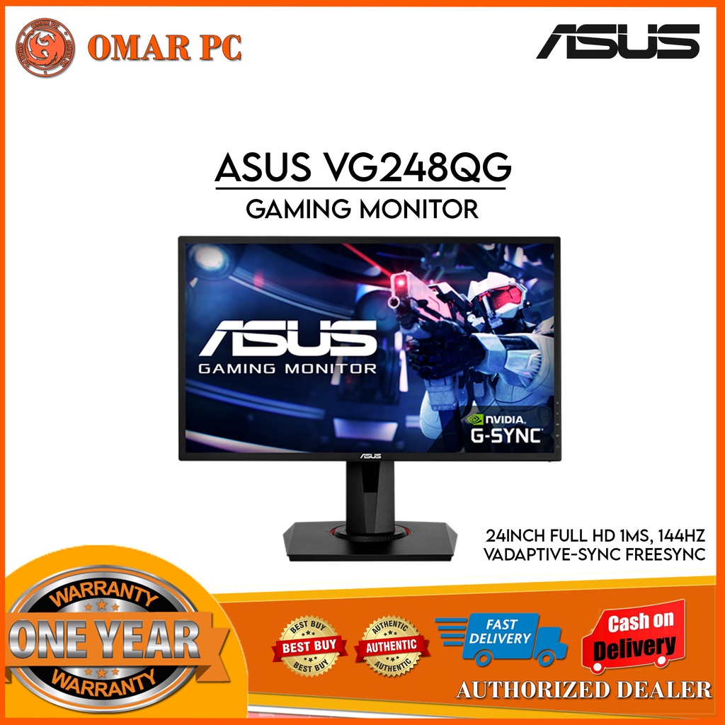 ASUS VG248QG GAMING MONITOR FULL HD 24" 1ms, 165Hz, Adaptive-Sync ...