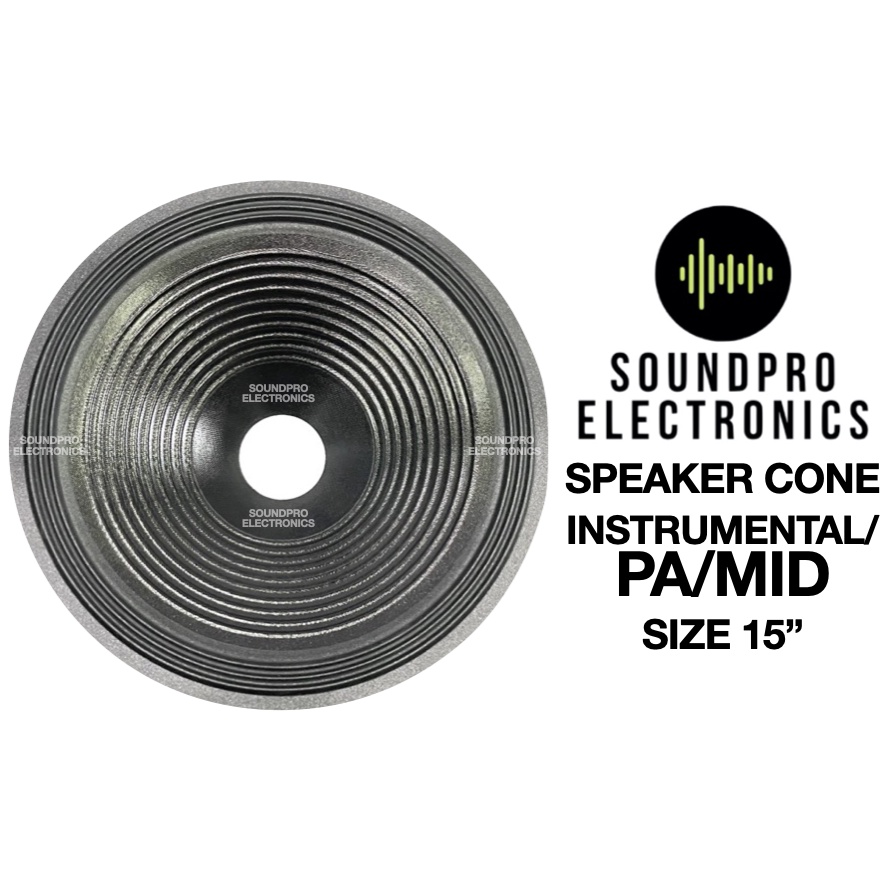 Speaker Cone for PA/Instrumental/Mid 15” (for 50mm V.Coil) | Shopee ...