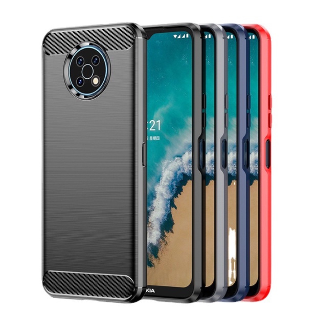Silicone Case For Nokia G50 G10 X10 XR20 Brushed Soft Carbon Fiber ...
