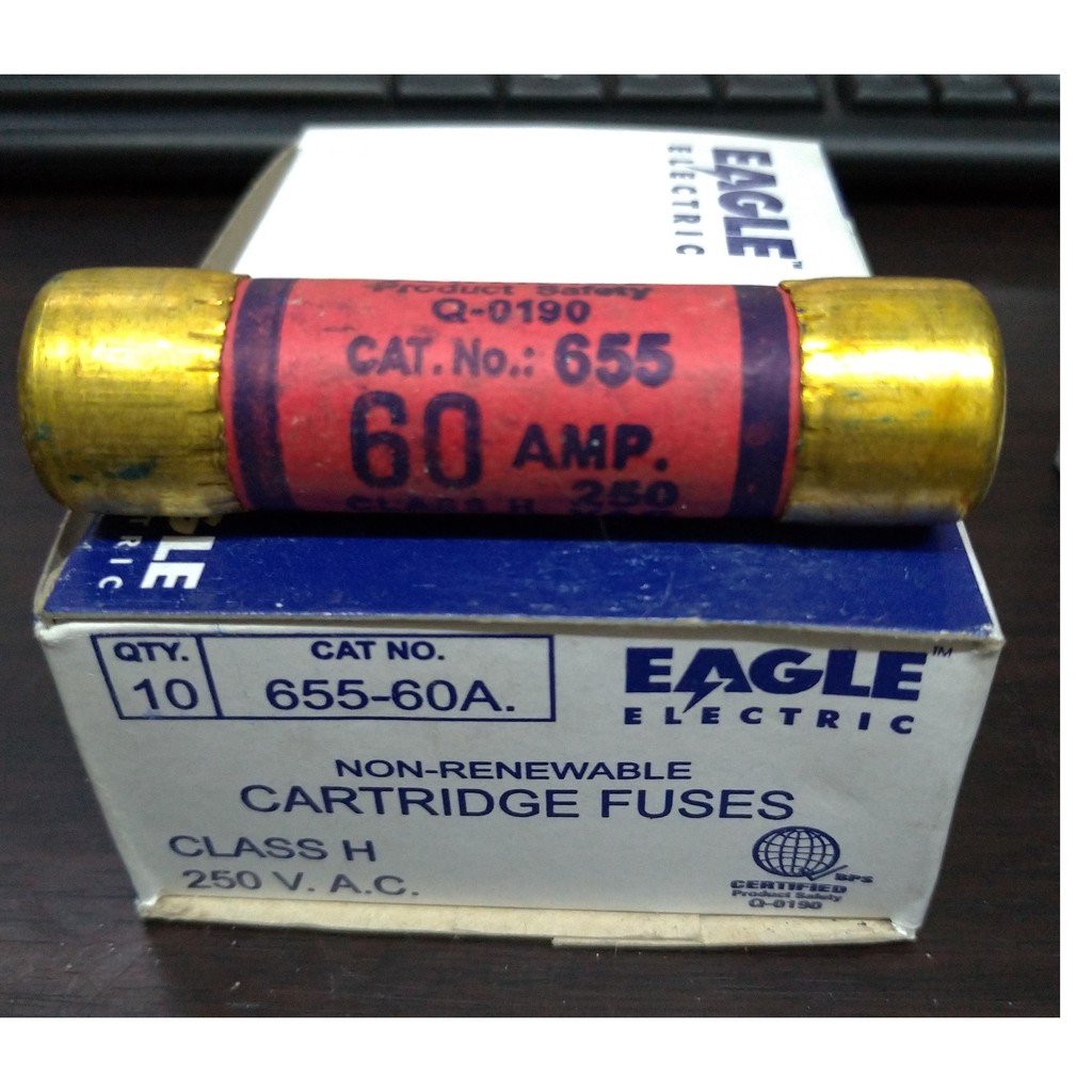 Eagle Electric Fuse 60 Ampere 655 250v | Shopee Philippines
