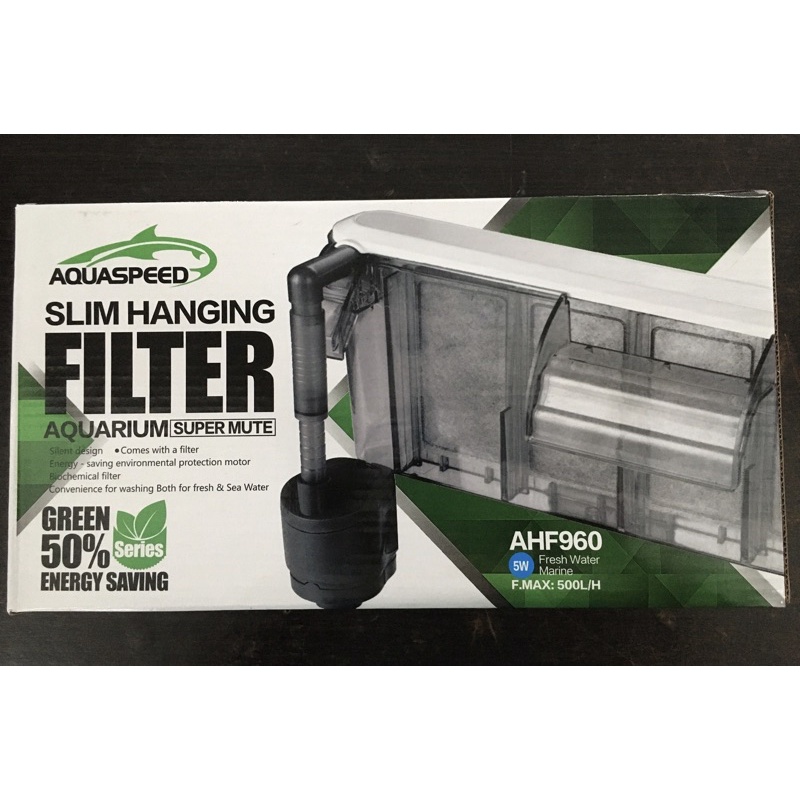 Aquaspeed Slim Hanging Filter Aquarium AHF960 | Shopee Philippines