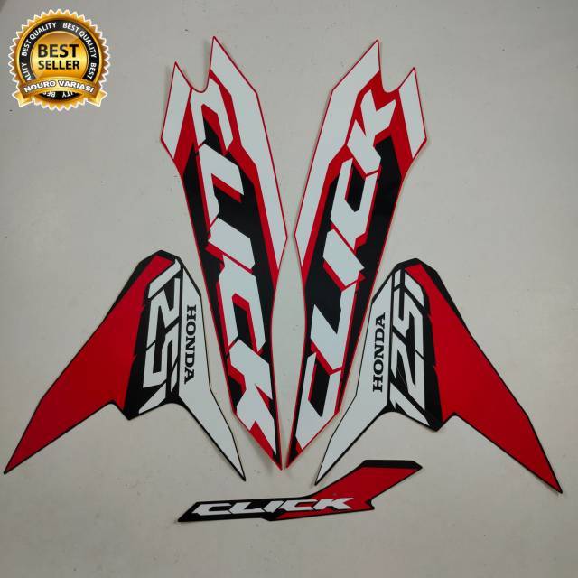 MERAH HITAM Striping thailand vario 125 click 125i 2018 2019 thailook ...