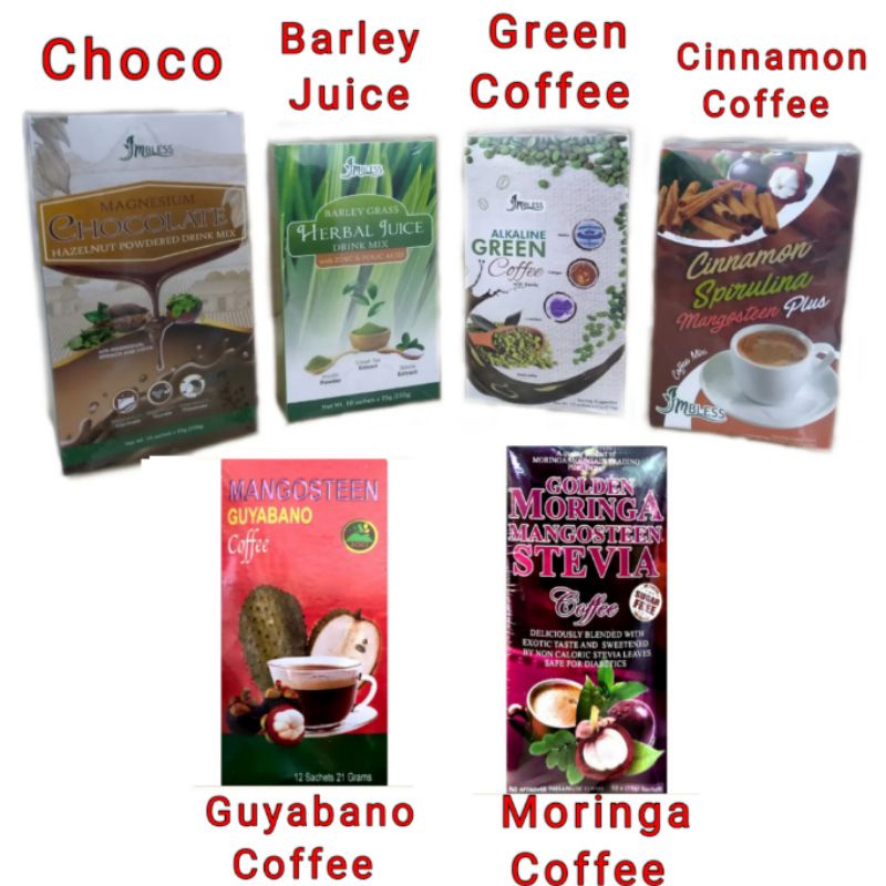 (BOX) HERBAL DRINK - ( Alkaline Green Coffee , Cinnamon Coffee ,Choco ...