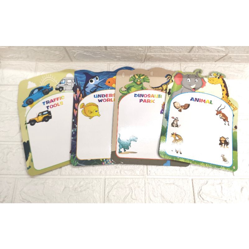 Animals children writing Board white dry erase board | Shopee Philippines