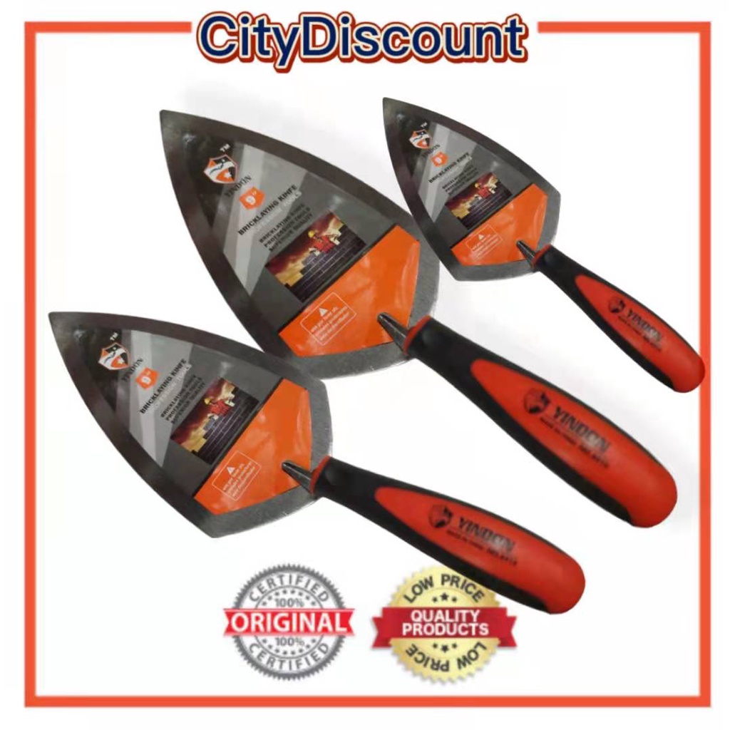 COD 6", 7", 8", 9" Pointed Plastering Trowel Steel Pointing Plaster ...