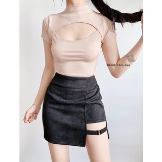 Boobsy Pick A Boo Crop Clevage top | Shopee Philippines