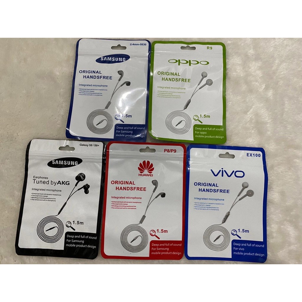 Brand Phone Universal 3.5mm Jack Handsfree Earphone/Earphones W/ Build ...