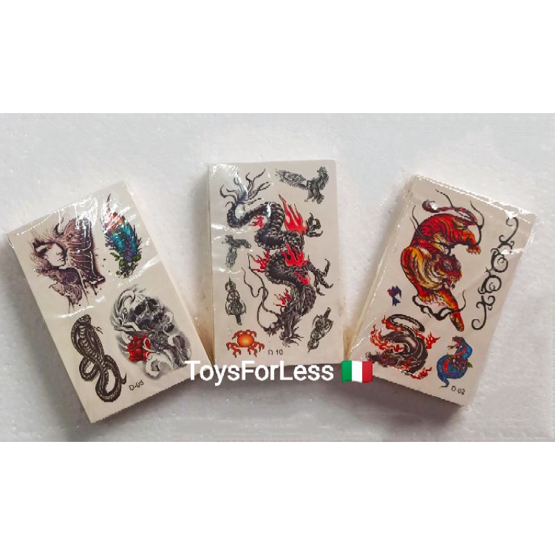 45pcs. Tattoo Pack 3 Designs each Pack | Shopee Philippines
